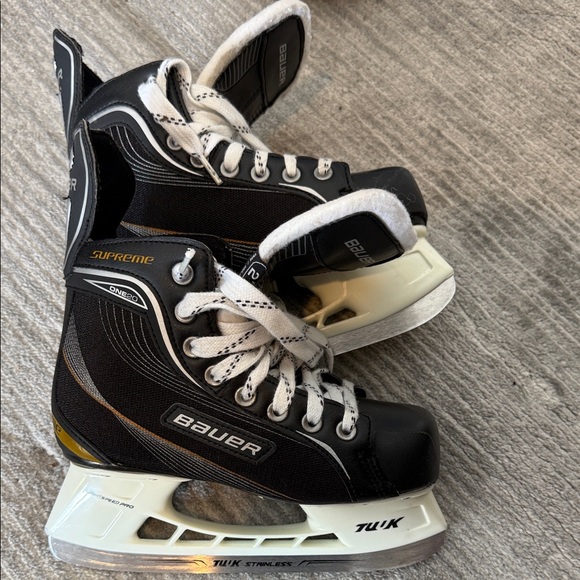 Bauer | Other | Bauer Supreme One2 Black White Ice Skates | Poshmark